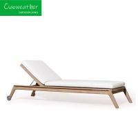 China Modern Outdoor Furniture Hotel Courtyard Luxury Resort Chaise Villa Pool Lounge Chairs for sale