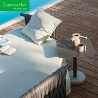 China General Outdoor Furniture Balcony Patio Furniture Rope Sun Bed with Waterproof Upholstery Cushion in Customized Color for sale