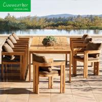 China Customized Color Outdoor Dining Set Solid Teak Wood Dining Chair for end Teakwood Patio Garden Furniture for sale