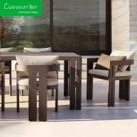 China Customized Color Outdoor Dining Set Solid Teak Wood Dining Chair for end Teakwood Patio Garden Furniture for sale