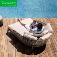 China Waterproof Rattan Daybed Outdoor Furniture Garden Sets Modern Design Style Cushion OutdoorFoam water-resistant Fabric for sale