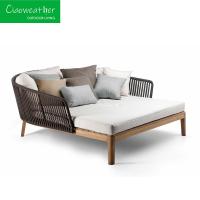 China Waterproof Rattan Daybed Outdoor Furniture Garden Sets Modern Design Style Cushion OutdoorFoam water-resistant Fabric for sale