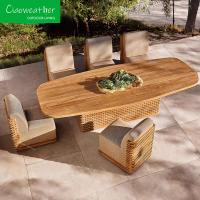 China Wooden Furniture Garden Set Modern Outdoor Furniture Solid Wood Teak Courtyard Dining Armless Chair Wood Side Chair for sale