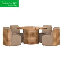 China Wooden Furniture Garden Set Modern Outdoor Furniture Solid Wood Teak Courtyard Dining Armless Chair Wood Side Chair for sale