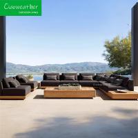 China Customized Color Teak Wood Garden Sofa Set for Outdoor Combination in Patio for sale