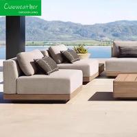 China Customized Color Teak Wood Garden Sofa Set for Outdoor Combination in Patio for sale