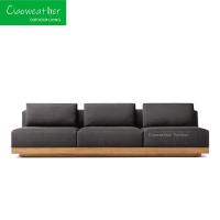 China Customized Color Teak Wood Garden Sofa Set for Outdoor Combination in Patio for sale
