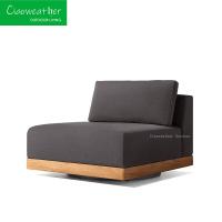 China Customized Color Teak Wood Garden Sofa Set for Outdoor Combination in Patio for sale