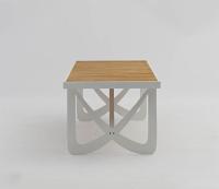 China Garden Set Outdoor Powder Coating Dining Table Set with Cushion for sale