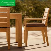 China Modern Luxury Teak Wooden Garden Furniture Outdoor Dining Chair for Hotel Competition for sale