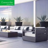 China Outdoor Furniture Luxury Hotel Modern Waterproof Wooden Sofa Set for Patio Leisure Teak Wood Waterproof Set for sale
