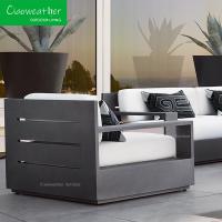 China Outdoor Furniture Luxury Hotel Modern Waterproof Wooden Sofa Set for Patio Leisure Teak Wood Waterproof Set for sale