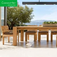 China Outdoor Dining Set With Hotel Patio Furniture And Modern Teak Wood Table And Chair for sale
