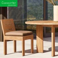 China Outdoor Dining Set With Hotel Patio Furniture And Modern Teak Wood Table And Chair for sale