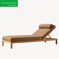 China Customized Color Outdoor Furniture High End Chaise Lounge Chair With Waterproof Cushions For Ultimate Comfort Outdoors for sale