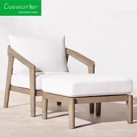 China Hotel Patio Conversation Furniture Teak Garden Sofa Set for Outdoor Entertaining for sale