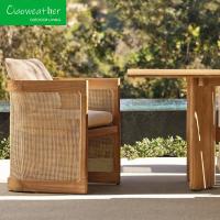 China Garden Patio Sun Lounger for Villa Courtyard Outdoor High End Furniture Hotel Swimming Pool Teak Sunlight Bath Bed Set for sale