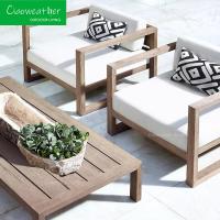 China Assurance Teak Sofa Set for Outdoor Garden Furniture in Patio Hotel for sale