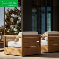 China Assurance Teak Sofa Set for Outdoor Garden Furniture in Patio Hotel for sale