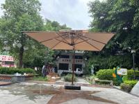 China Transform Your Outdoor Space with Modern Stylish Umbrella Radii Dia 300 and 3x3 Square Garden Umbrella for sale