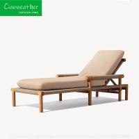 China Hotel Outdoor Pool Chaise Lounge Chair with Luxury Design and Water-Resistant Cushion for sale