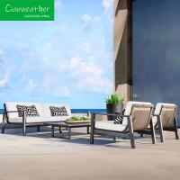 China Outdoor Furniture Garden Sofa Set with Living Room Cushion and Water-Resistant Fabric for sale