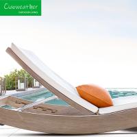 China Sun Lounger Hotel Patio Modern Resort Beach Chaise Villa Pool Lounge Chairs Outdoor Pool Teak Outdoor Sun Lounge Chair for sale