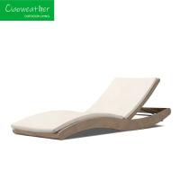 China Sun Lounger Hotel Patio Modern Resort Beach Chaise Villa Pool Lounge Chairs Outdoor Pool Teak Outdoor Sun Lounge Chair for sale