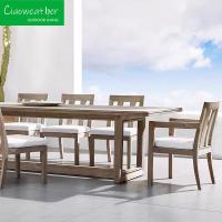 China Dining Table and Chair Set for Hotel Restaurant Banquet Home Coffee Luxury Modern Teak Outdoor Furniture for sale