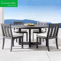 China Dining Table and Chair Set for Hotel Restaurant Banquet Home Coffee Luxury Modern Teak Outdoor Furniture for sale