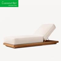 China Modern Sun Loungers for Luxury Resort Chaise at Hotel Patio Outdoor Pool Teak for sale