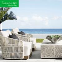 China Modern Waterproof Solid Wood Sofa Set for Outdoor Villa Leisure Teak Wood Garden Furniture Durable for sale