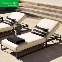 China Modern Outdoor Furniture Aluminum Sun Lounger Hotel Leisure Sun Bed Chaise Lounge for sale