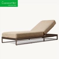 China Modern Outdoor Furniture Aluminum Sun Lounger Hotel Leisure Sun Bed Chaise Lounge for sale
