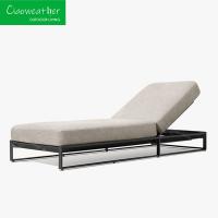 China Modern Outdoor Furniture Aluminum Sun Lounger Hotel Leisure Sun Bed Chaise Lounge for sale