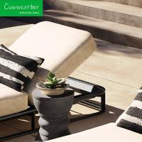 China Modern Outdoor Furniture Aluminum Sun Lounger Hotel Leisure Sun Bed Chaise Lounge for sale