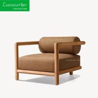China Outdoor Garden Customized Color Modular Sectional Sofa Set made of Weather-Resistant Teak Wood for sale