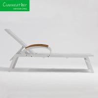 China Water-Resistant Cushion and Aluminum Frame Sling Textile Chaise Lounge for Comfortable Outdoor Seating for sale