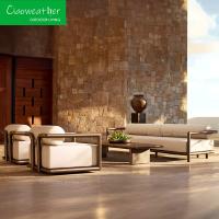China Outdoor Garden Customized Color Modular Sectional Sofa Set made of Weather-Resistant Teak Wood for sale