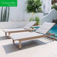 China Hotel Function Beach Lounger Modern Pool Chairs Swimming Lounge Garden Chaise Stackable Sun Loungers Pool Seaside Sunbed for sale