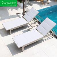 China Hotel Function Beach Lounger Modern Pool Chairs Swimming Lounge Garden Chaise Stackable Sun Loungers Pool Seaside Sunbed for sale