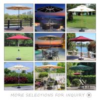 China Aluminum Frame Middle Pole Beach Umbrella with Outdoor Foam Cushion and Water-Resistant Fabric for sale