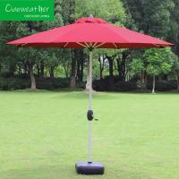 China Outdoor Garden Beach Parasol with Customized Color and Aluminum Frame Material Middle Pole Decoration for sale