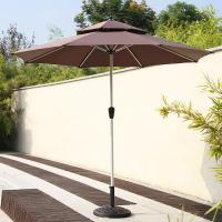 China Outdoor Garden Beach Parasol with Customized Color and Aluminum Frame Material Middle Pole Decoration for sale