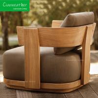China Modern Style Wood Teak Outdoor Furniture Garden Sofa Set for Your Apartment Balcony for sale