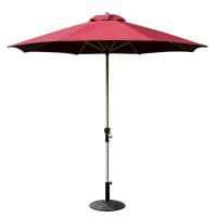 China Outdoor Garden Beach Parasol with Customized Color and Aluminum Frame Material Middle Pole Decoration for sale