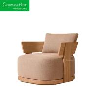 China Modern Style Wood Teak Outdoor Furniture Garden Sofa Set for Your Apartment Balcony for sale
