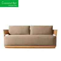 China Modern Style Wood Teak Outdoor Furniture Garden Sofa Set for Your Apartment Balcony for sale