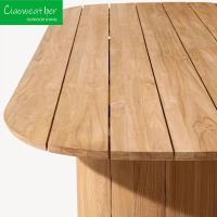 China Wooden Furniture Garden Furniture Dining Set Solid Wood Teak Courtyard Dining Armchair Wood Side Chair for Garden Dining for sale