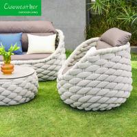 China Cushion OutdoorFoam water-resistant Fabric Modern Luxury Aluminum Frame Rattan Patio Garden Sofa Set for Garden Furniture for sale